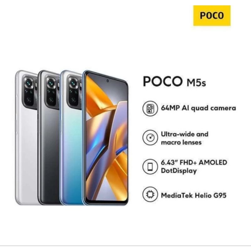 Jual Poco M5s Ram6/128Gb New Original & Bergaransi Resmi Poco | Shopee ...
