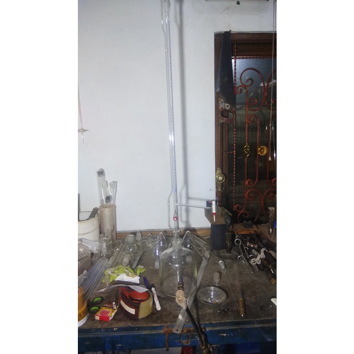 Jual Best Seller Automatic Burette Clear Glass Cap 50Ml Kran Teflon ...
