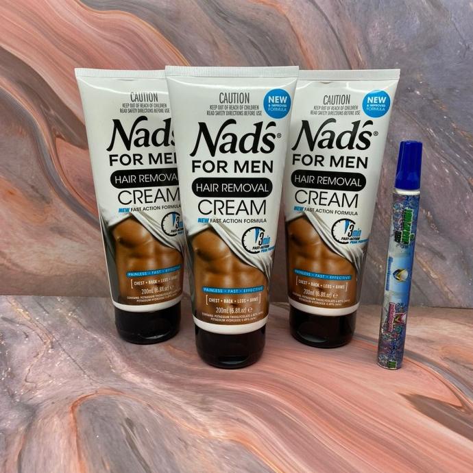 Jual Nad's For Men Hair Removal Body Cream Fast Action 6.8FL.OZ ( 200 ML ) | Shopee Indonesia