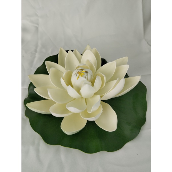 Jual Bunga Teratai Putih Artificial 28 CM Bunga Lotus Latex Bunga ...