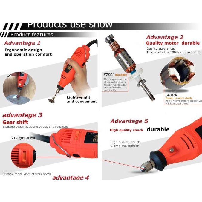 Jual Mesin dremel / mesin gerinda / rotary tool / mesin tuner gravir ...
