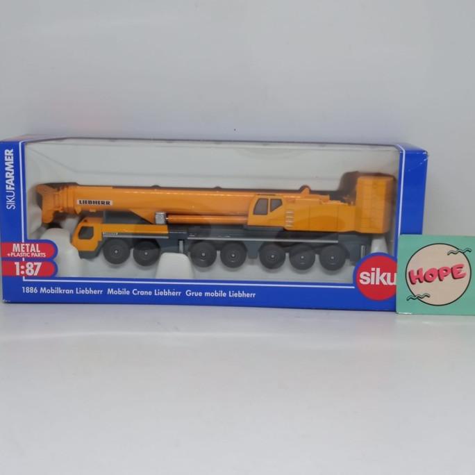 Jual Diecast Mobil Siku Super 1886 Mobile Crane Liebherr Original | Shopee Indonesia