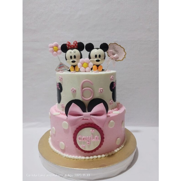 Jual Kue Ultah 2 tier Mickey Minnie Mouse / Kue 2 Tingkat Karakter ... Jual Kue Ultah 2 tier Mickey Minnie Mouse / Kue 2 Tingkat Karakter ...