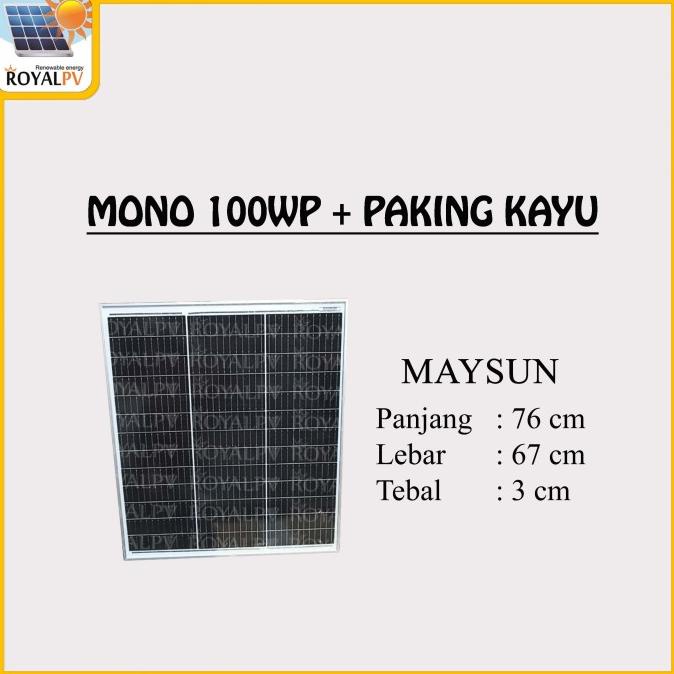 Jual Panel Surya 100Wp Solar Panel 100Wp Solar Cell 100Wp Mono | Shopee ...