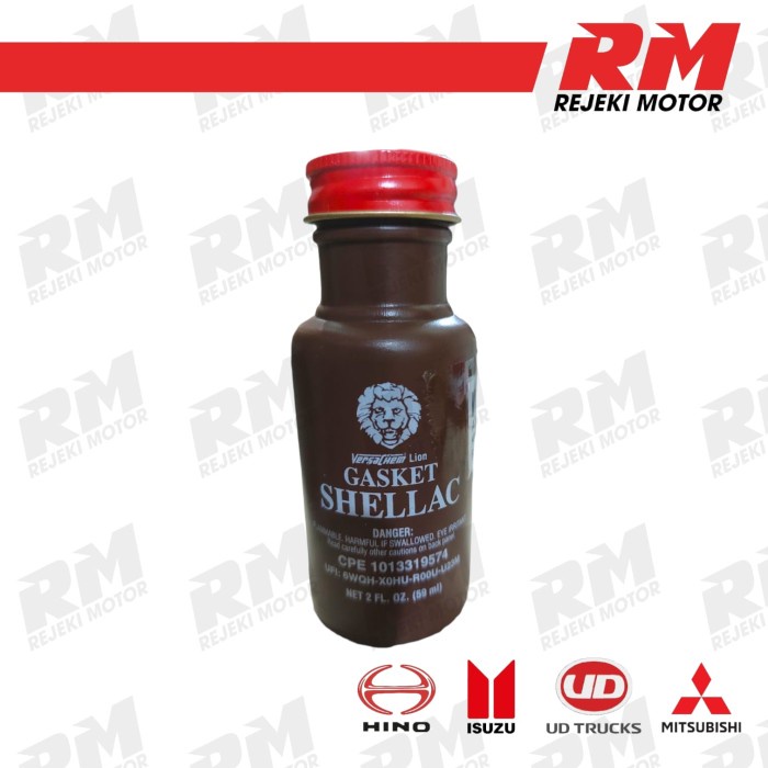 Jual LEM GASKET INDIAN / LEM GASKET SHELLAC VERSACHEM LION 59ML ...