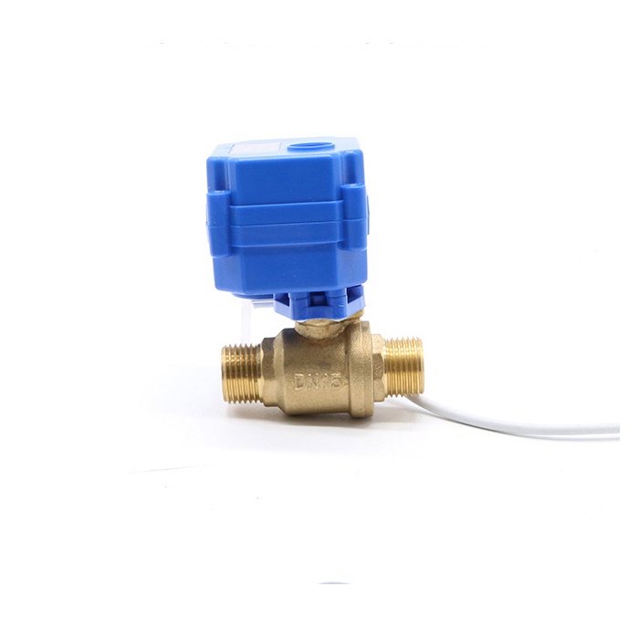 Jual CWX-15N DN15 G1/2 M x M Brass MINI Electric Motorized Ball Valve ...