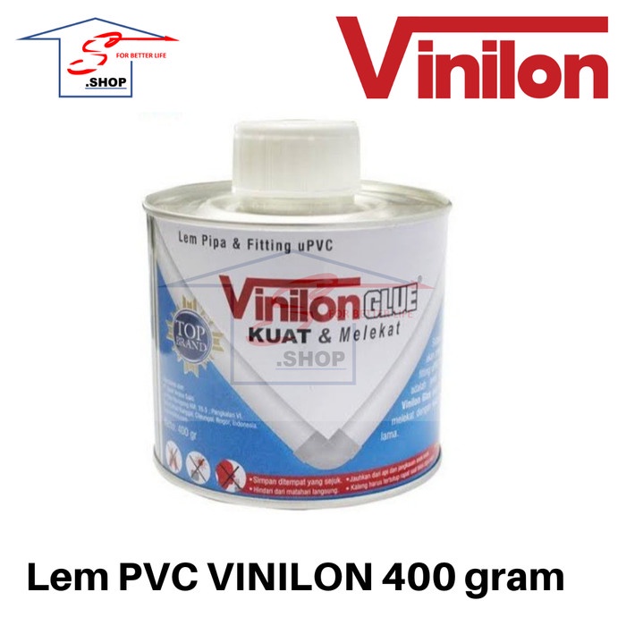 Jual Lem Pipa / Lem Pvc Kaleng 400 Gram Vinilon | Shopee Indonesia