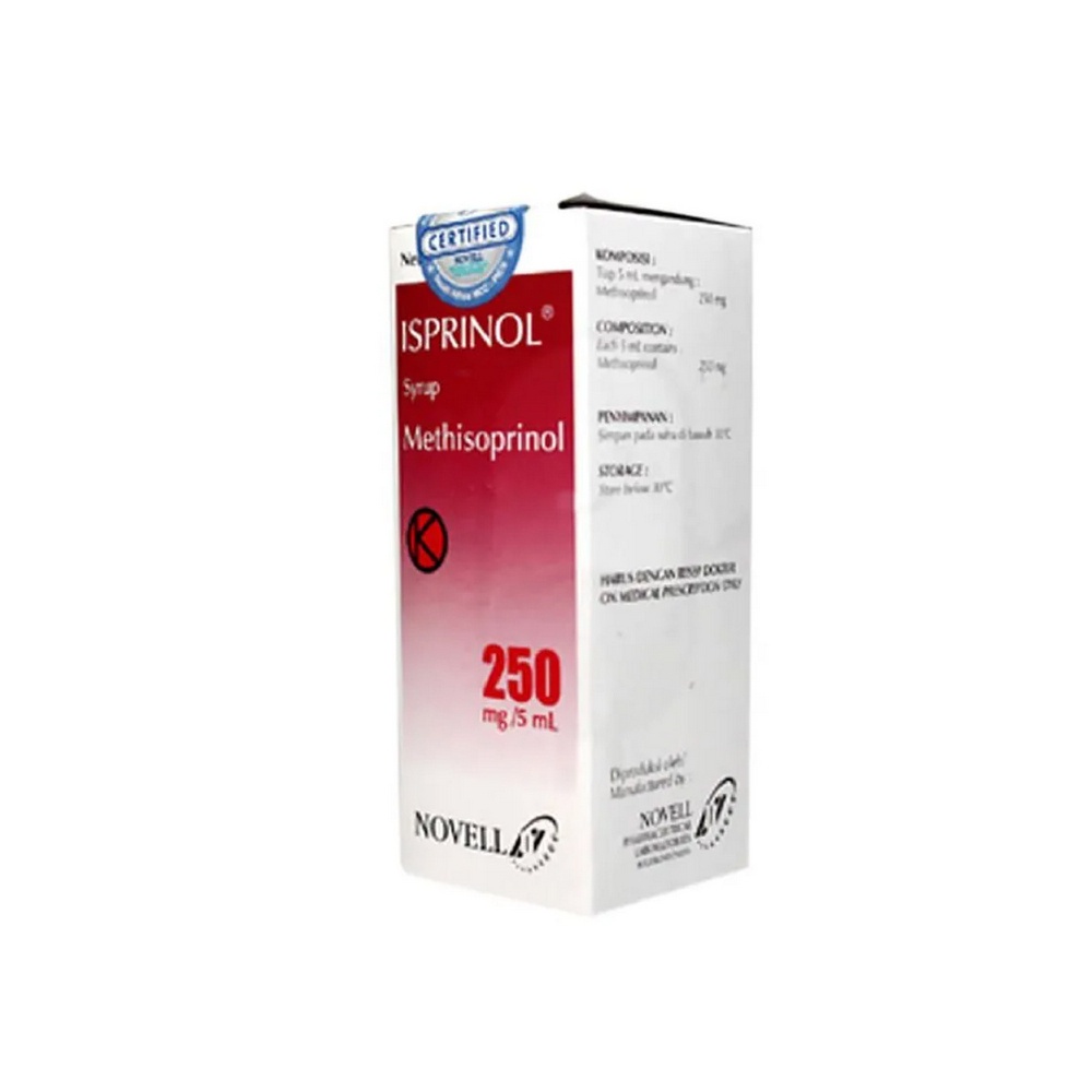 Jual ISPRINOL 250 MG 60 ML/METHISOPRINOL/ANTI VIRUS | Shopee Indonesia