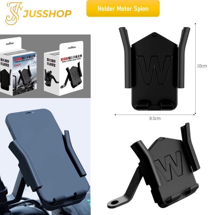 Jual qV Holder Spion Motor HM 25 Phone Stand Holder Motor Stang HM 23 Dudukan Handphone (Kirim ...