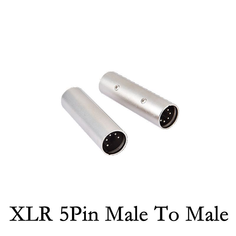 Jual And3pin Xlr To 5pin Dmx Metal Cased Converter Audio Lighting Adapter
