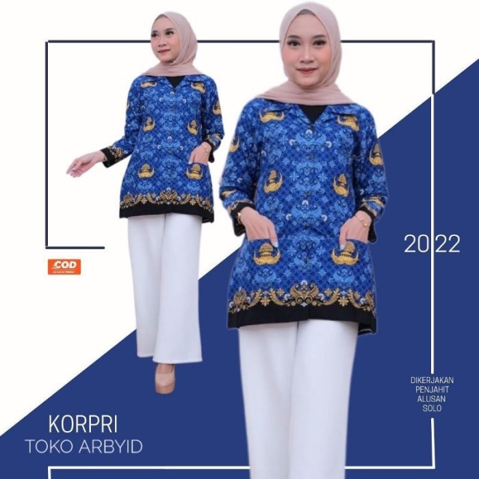 Jual Seragam Korpri Wanita Terbaru/ Baju Pns Terbaru/Batik Pns/Korpri | Shopee Indonesia