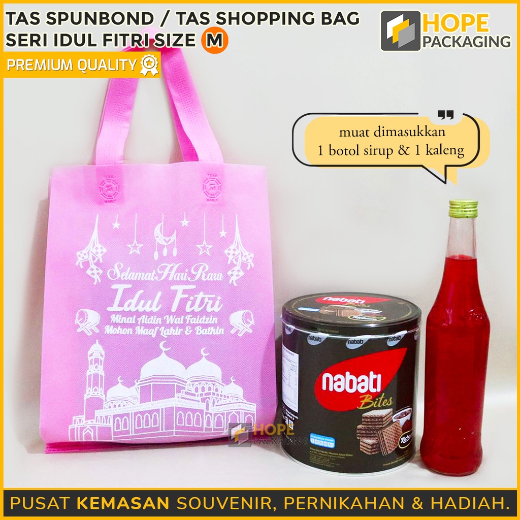 Jual Tas Spunbond Seri Idul Fitri / Packing Hampers Lebaran / Goodie Bag Lebaran | Shopee Indonesia