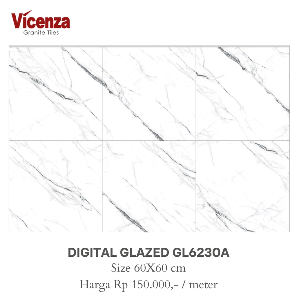 Jual Granit/ Granite Tile Lantai/ Dinding Vicenza 60x60cm Digital ...