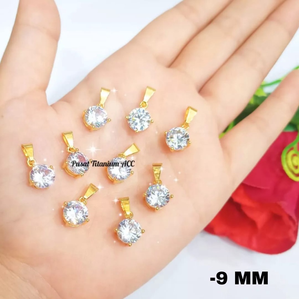 Jual KALUNG PERMATA 1 & LIONTIN TITANIUM DIAMOND DESAIN MINIMALIS ...