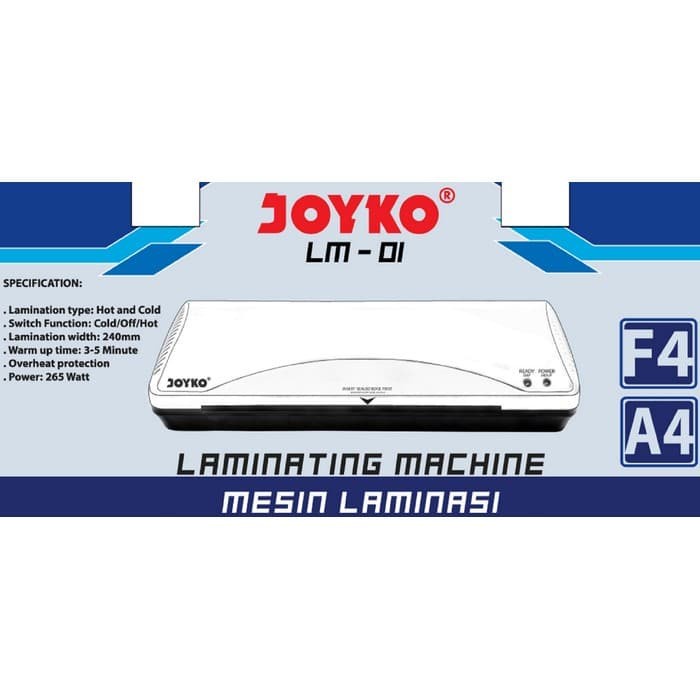 Jual JOYKO LM01 size A4 & F4 / Mesin Laminating / Laminator Ekonomis ...