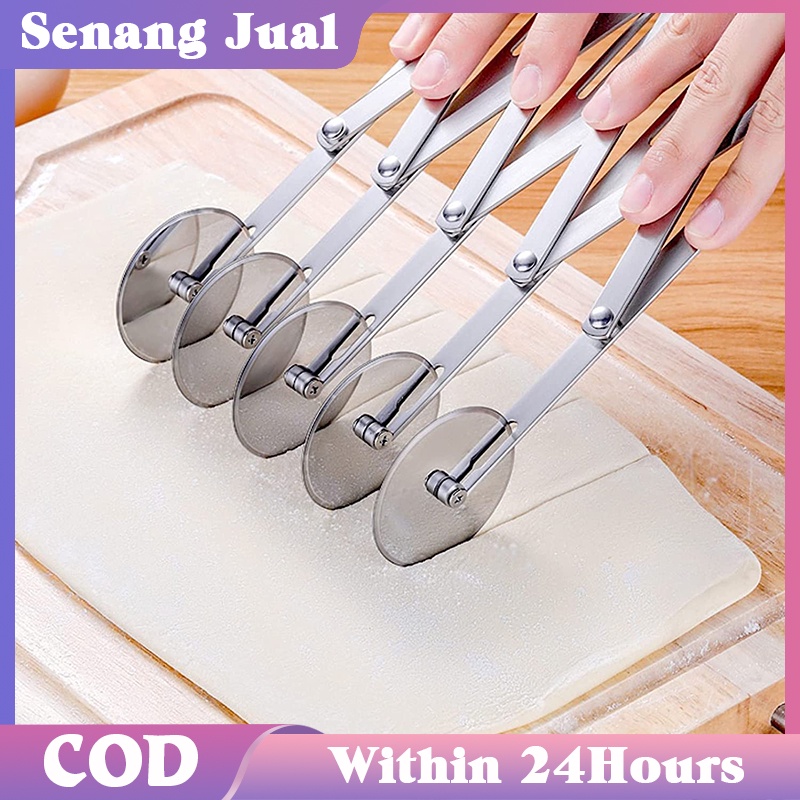 Jual Adjusted Stainless Pizza Cutter / Pisau Pizza Pemotong / Pisau ...