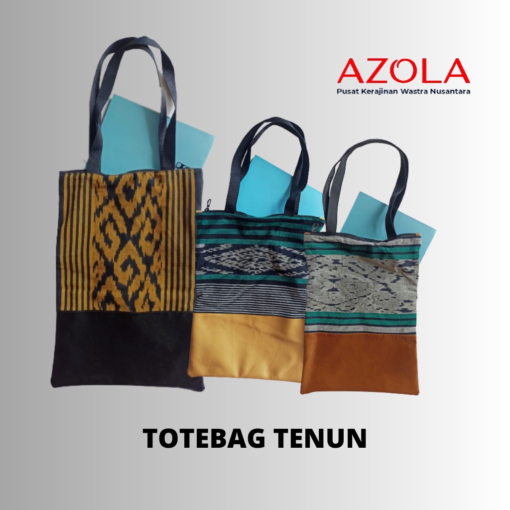 Jual AZOLA - Tas Totebag Tenun Wanita Shopping Kuliah Etnik Kain Troso ...