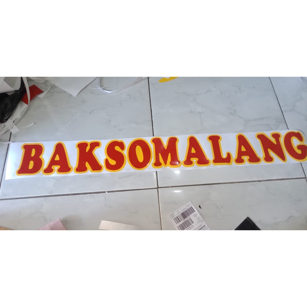 Jual stiker custom cuting vinyl skotlet ukuran 6cm 2 warna paling murah ...