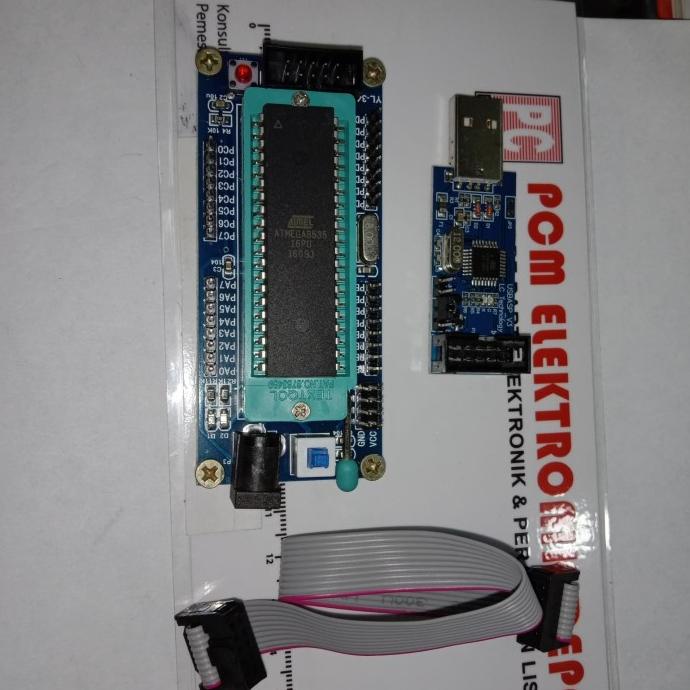Jual minsys Atmega 8535 minimum system Include downloader and ic ATMEL ...