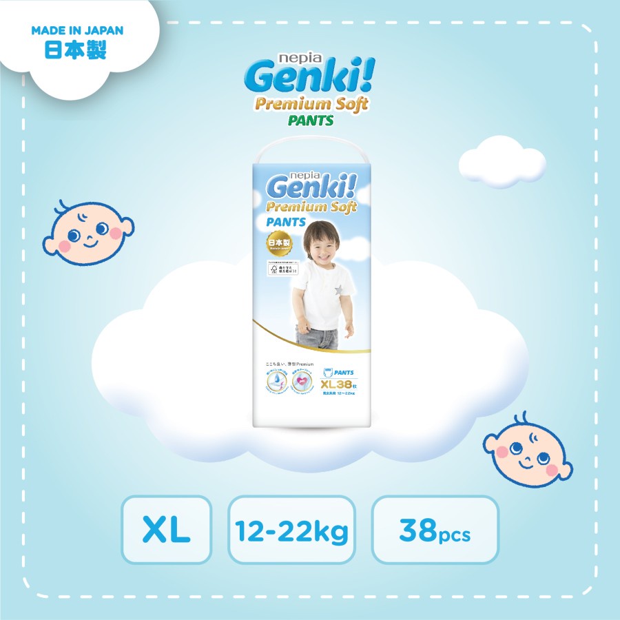Jual GENKI Premium Soft Pants XL 38 | Shopee Indonesia