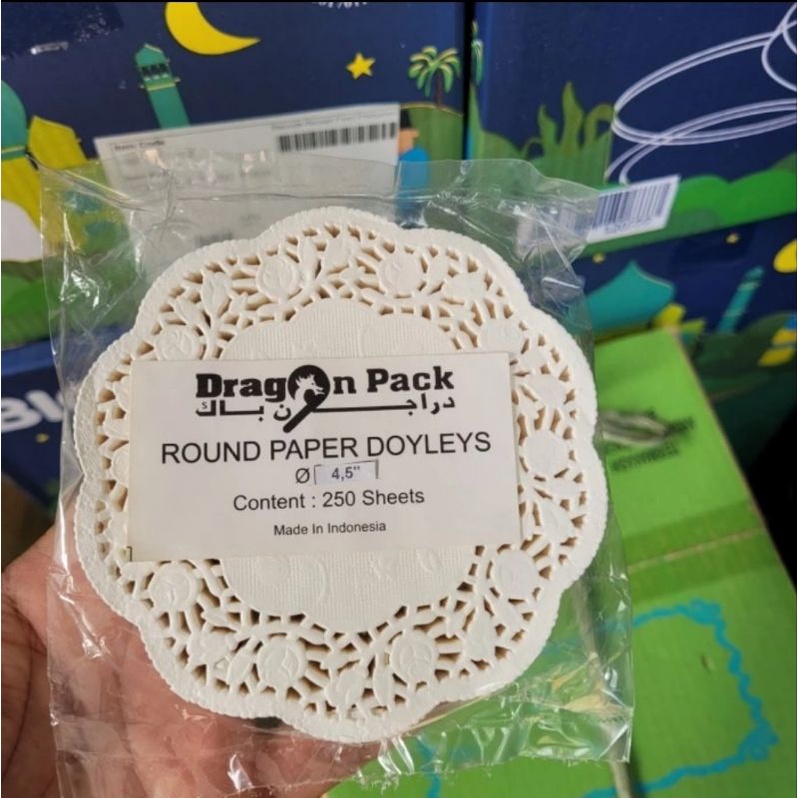 Jual paper doyleys renda toples 4,5 dan 5,5 untuk toples isi 250 lembar ...