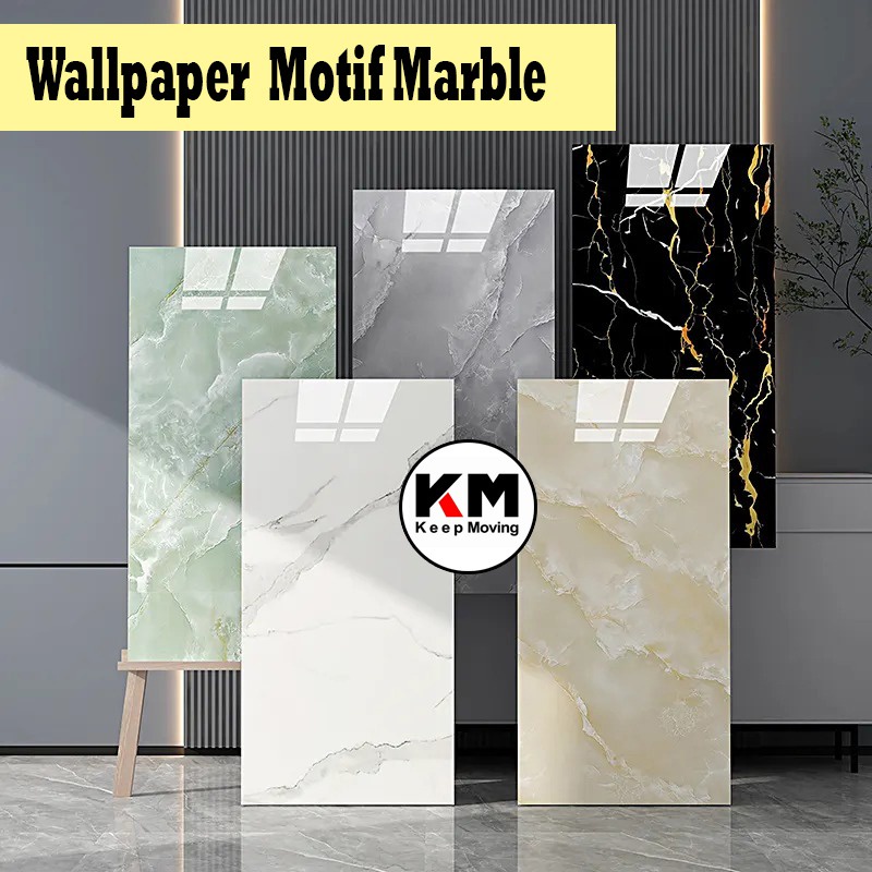 Jual KM Wallpaper Dinding Motif Marble /Wallfoam Stiker Marbel | Shopee ...