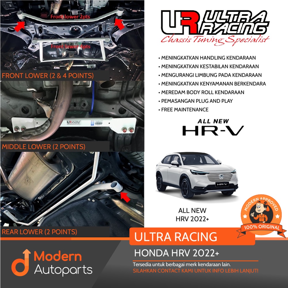 Jual PAKET Stabilizer Ultra Racing All New HRV 2022+ LOWER SET | Shopee ...