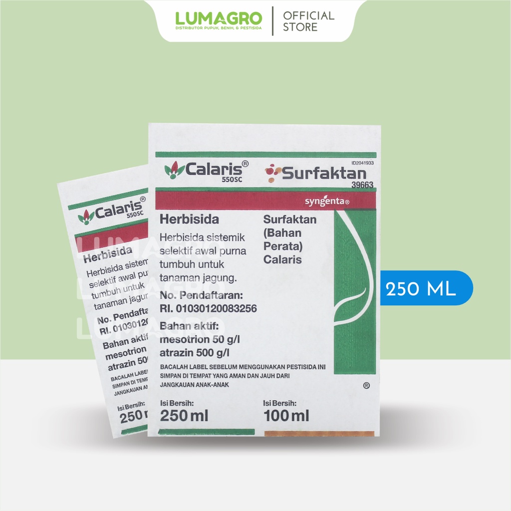 Jual Herbisida Calaris 550SC 250ml Plus Surfaktan 100ml Atrazin ...