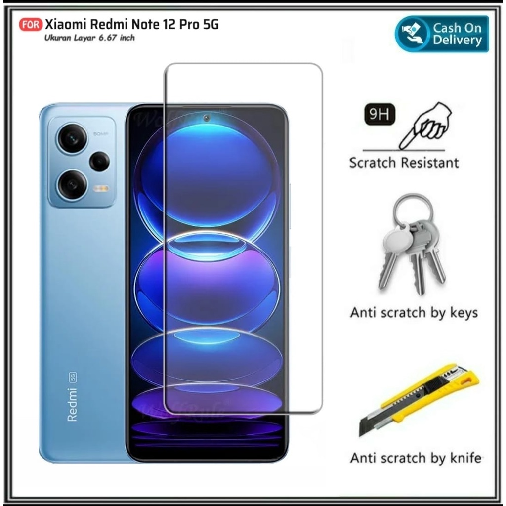Jual Tempered Glass Xiaomi Redmi Note 12 PRO 5G Anti Gores Kaca For ...