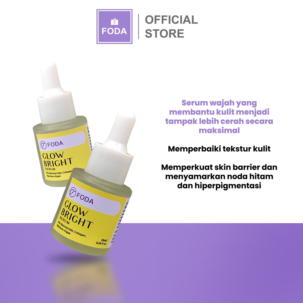Jual FODA Serum Glow Bright 20ml | Shopee Indonesia
