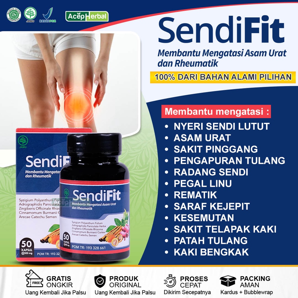 Jual Obat Nyeri Sendi Lutut Asam Urat Sakit Pinggang Pengapuran Tulang ...