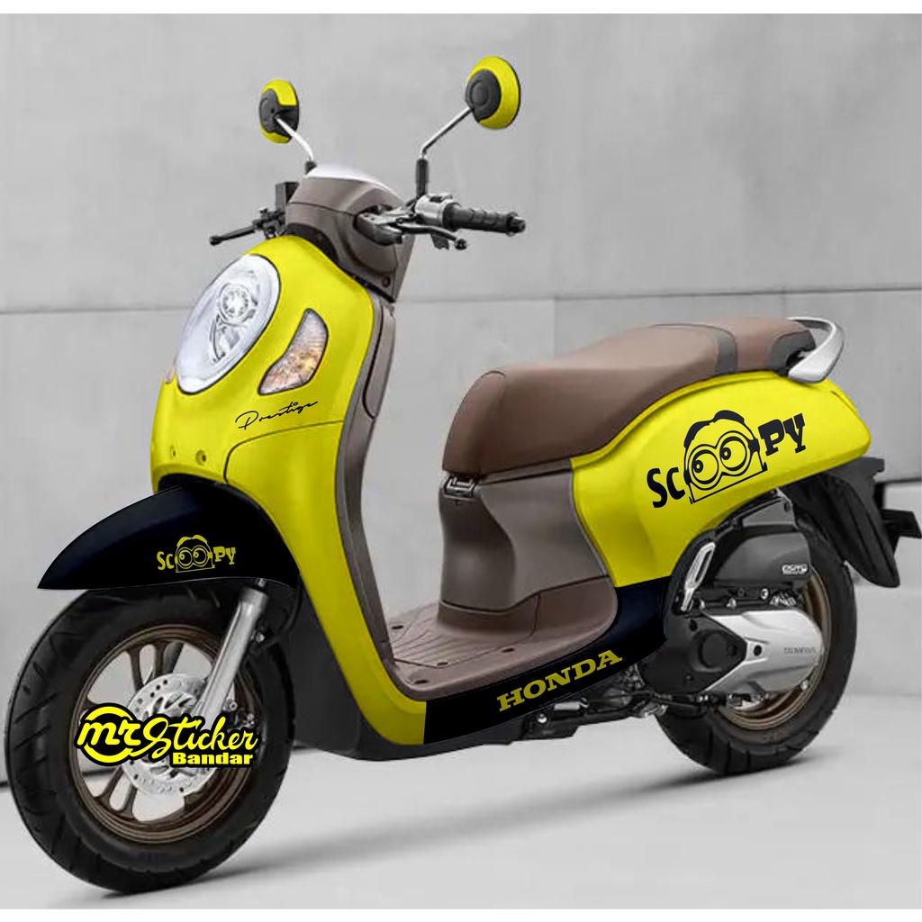 Jual decal sticker scoopy full body FI scopy dekal stiker scoopy terbaru free desain minion ...