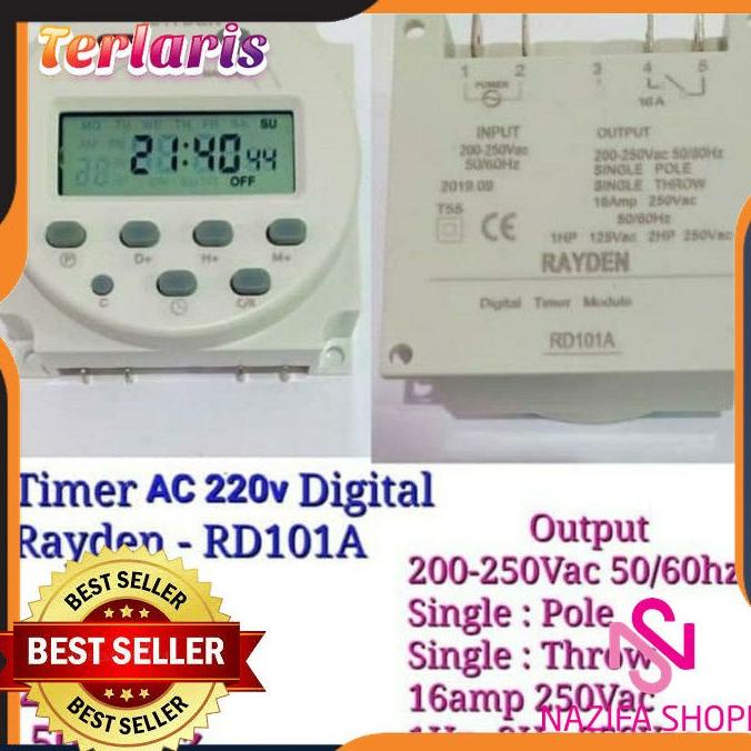 Jual timer digital 16A 220v/ digital timer listrik 220v | Shopee Indonesia