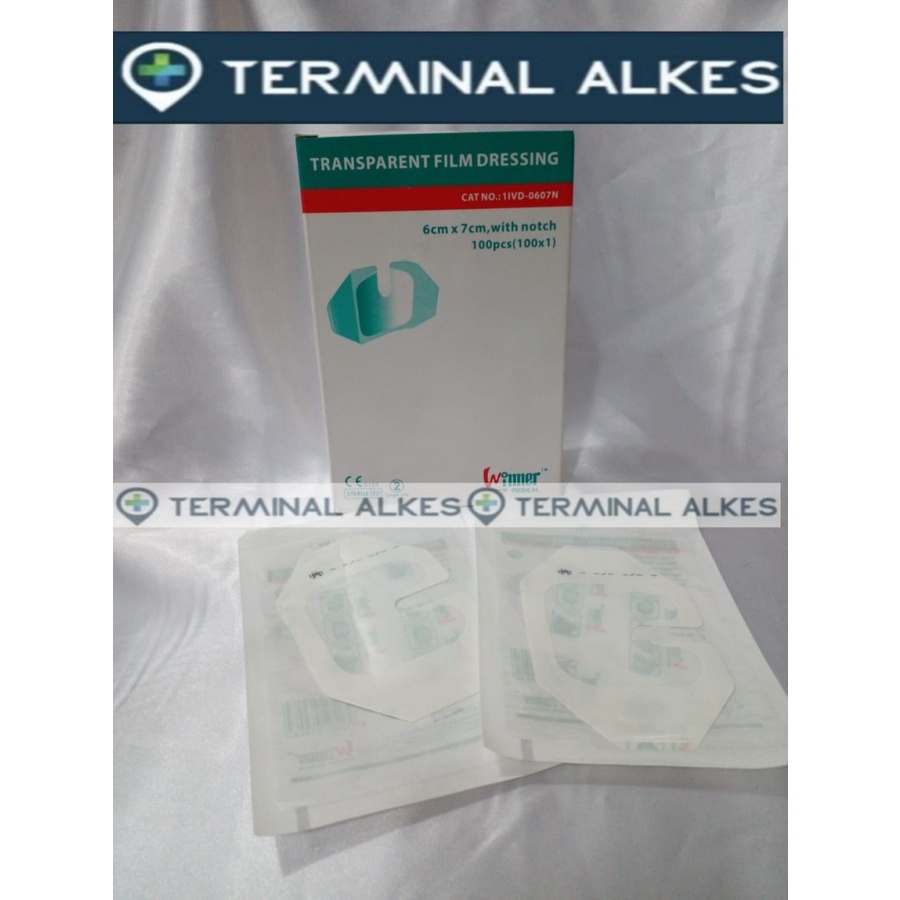 Jual Plester Infus /Plaster Anti Air Film Dressing Transparan 6 x 7 cm ...