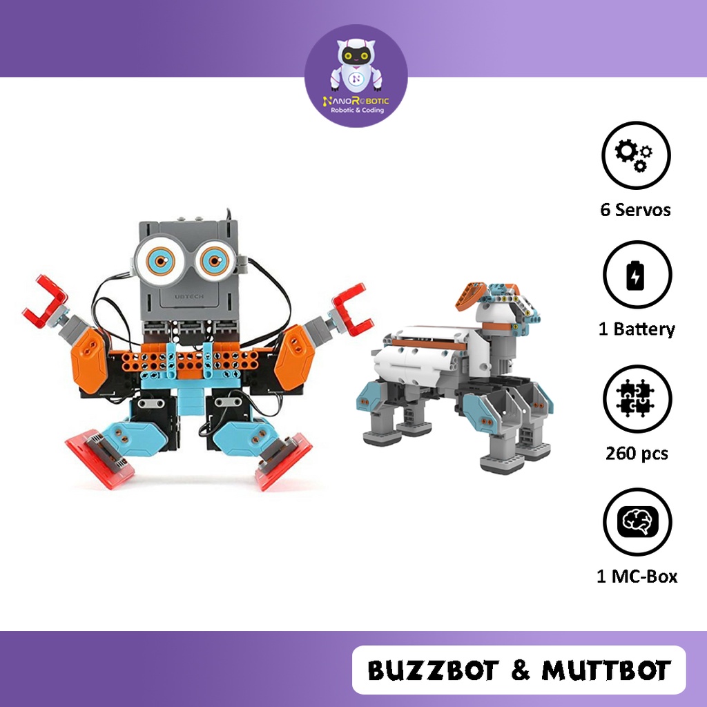 Jual Kit edukasi/Robot education coding Jimu Buzzbot dan Muttbot/STEAM ...
