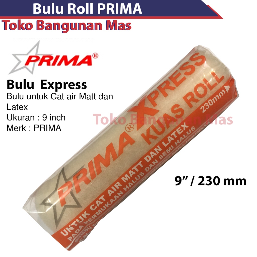 Jual Bulu Roll Prima XPRESS 230 mm / Refill Kuas Roll Prima XPRESS ...
