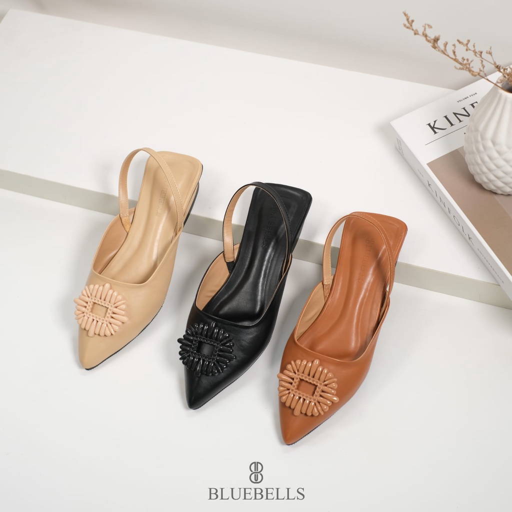 Jual Bluebells MAGNOLIA Mules Kuliahan Hak Wanita 2cm Simple Kekinian ...
