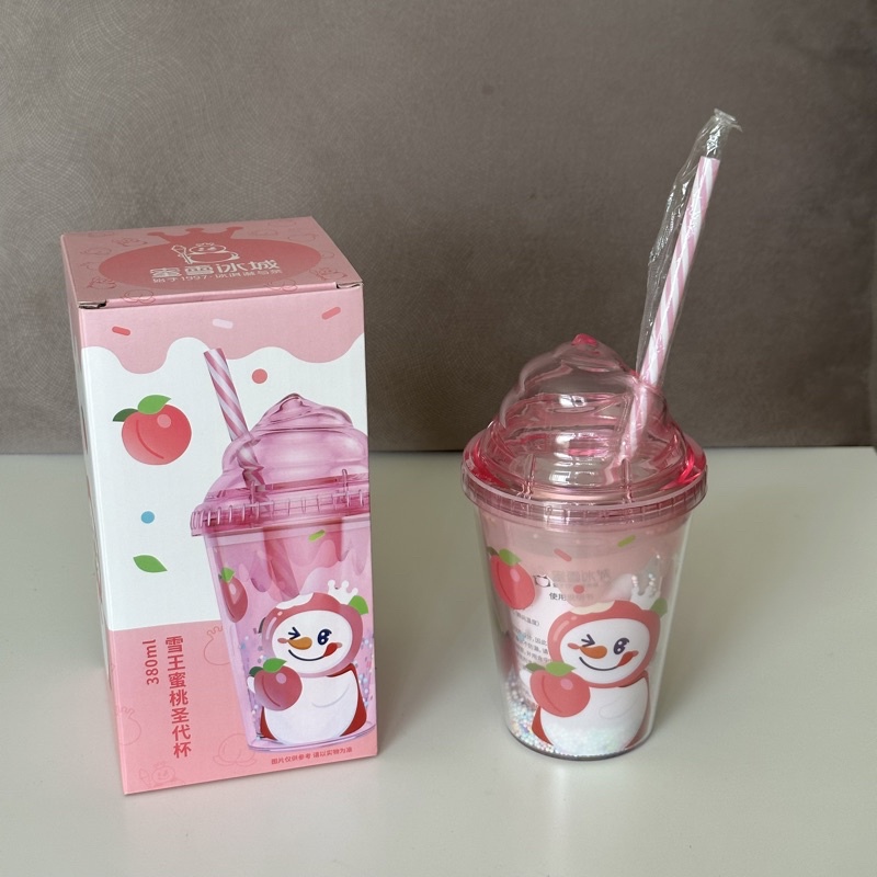 Jual Tumbler Mixue Ice Cream Pink Botol Minum Mixue Pink | Shopee Indonesia