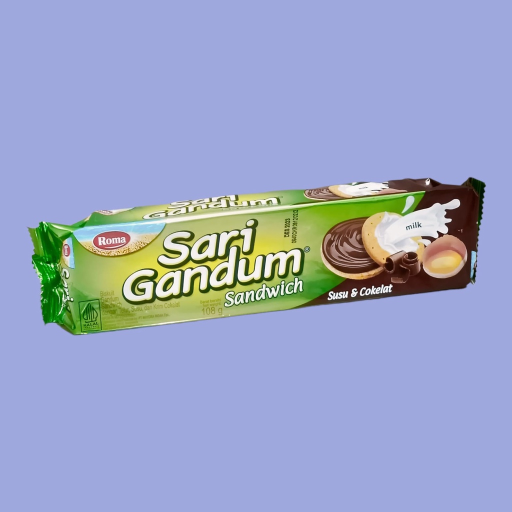 Jual ROMA Sari Gandum Coklat Biskuit 108gr | Shopee Indonesia