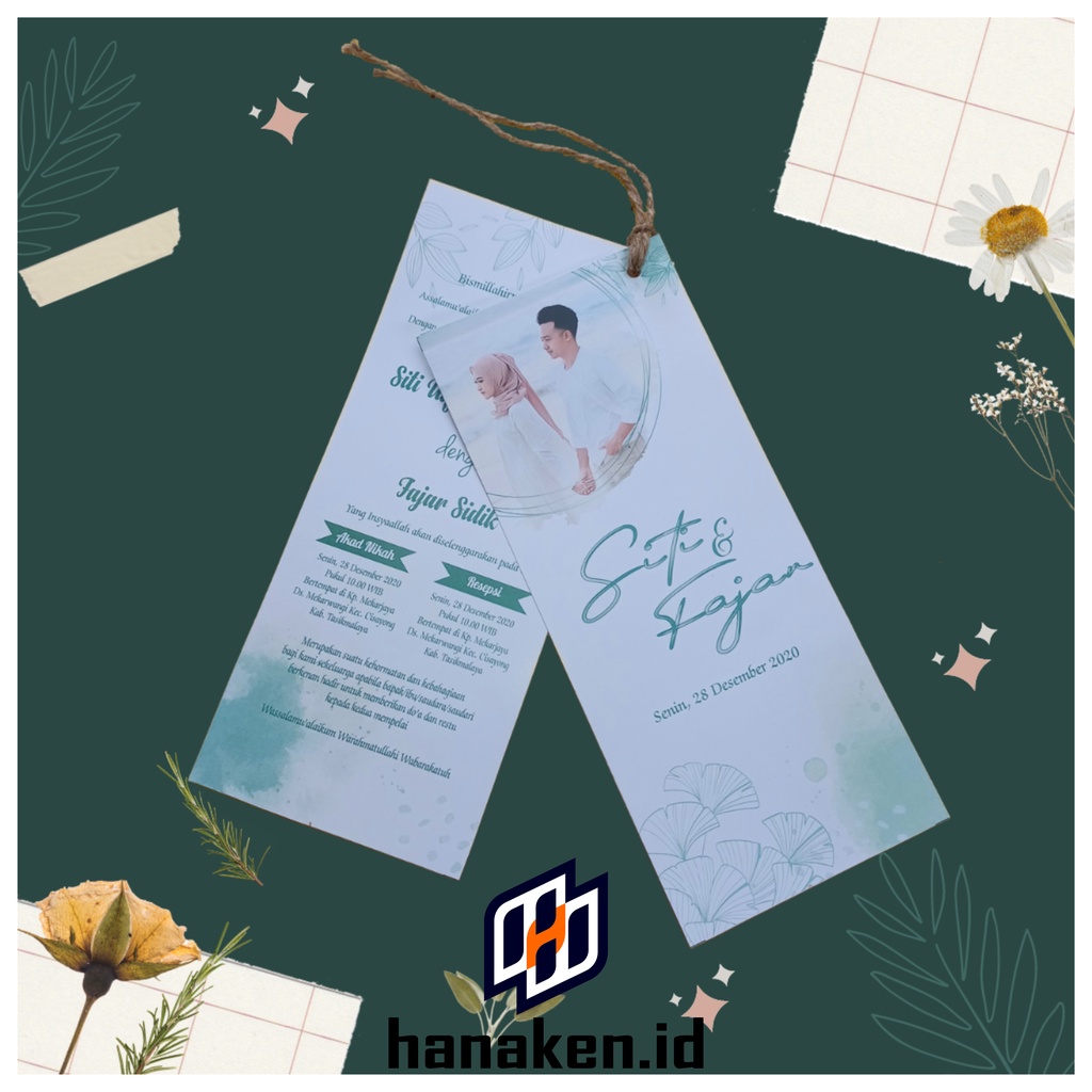 Jual Undangan Pernikahan Hang Tag Undangan Pernikahan Undangan Tambah ...