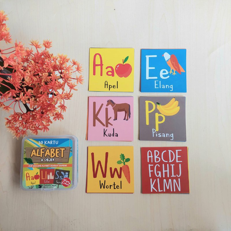 Jual FLASHCARD Flash Card Alphabet & Objek Alfabet Kun Sholihan ...