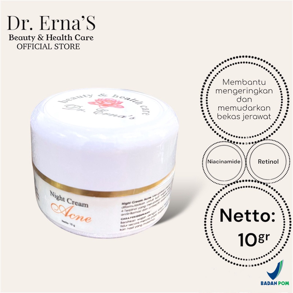 Jual Night Cream Acne Dr. Erna | Shopee Indonesia