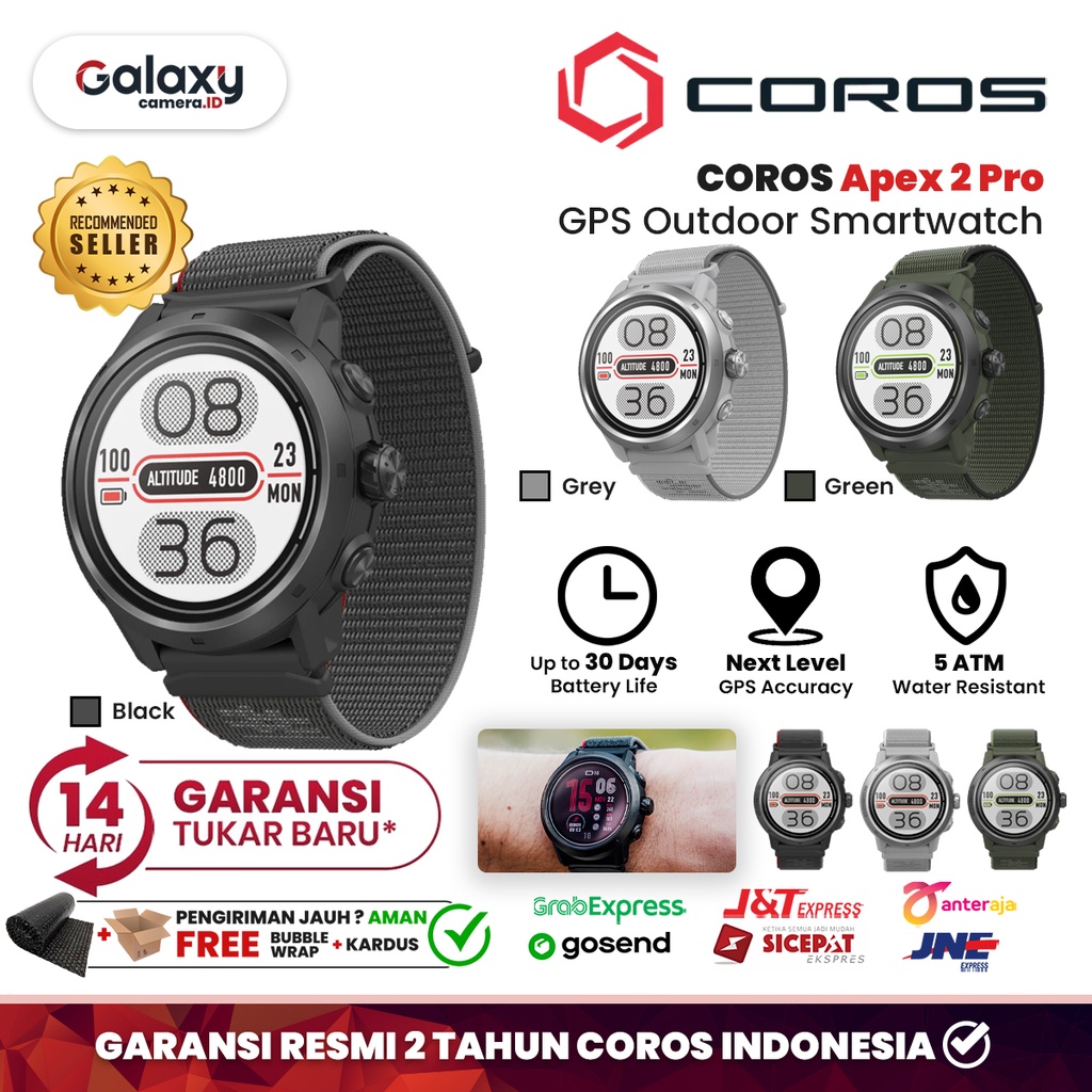 Jual Coros Apex 2 Pro GPS Outdoor Smartwatch Jam Tangan Coros Apex Resmi | Shopee Indonesia