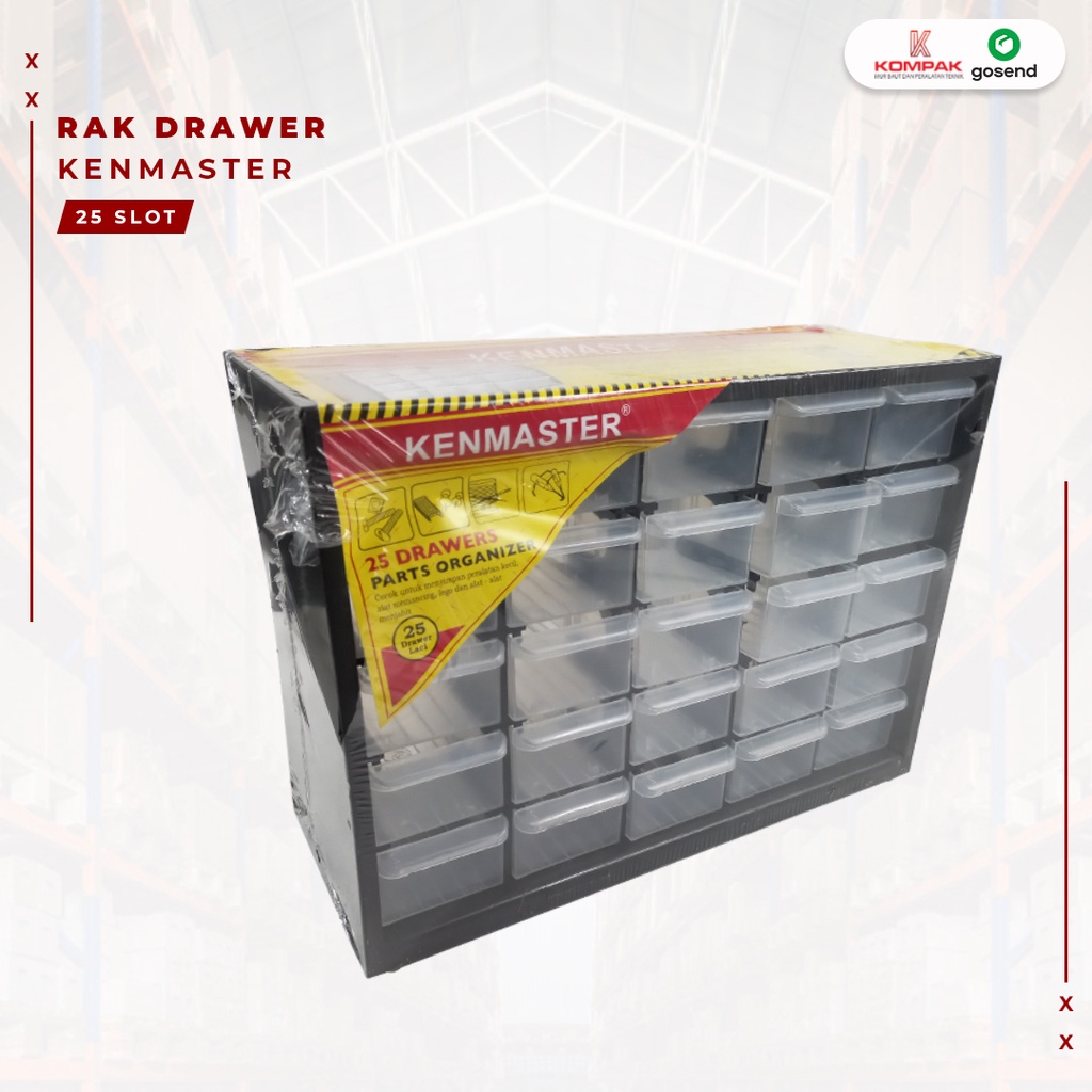 Jual Rak baut drawer box laci susun kenmaster 25pcs part organizer ...
