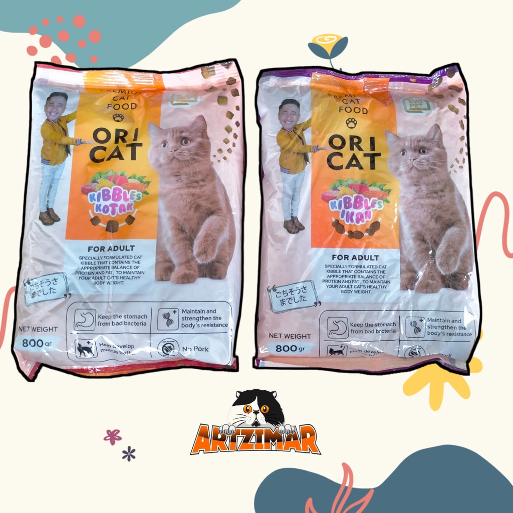 Jual Ori Cat Adult 800gr Kemasan Freshpack Makanan Kering Ori Cat ...