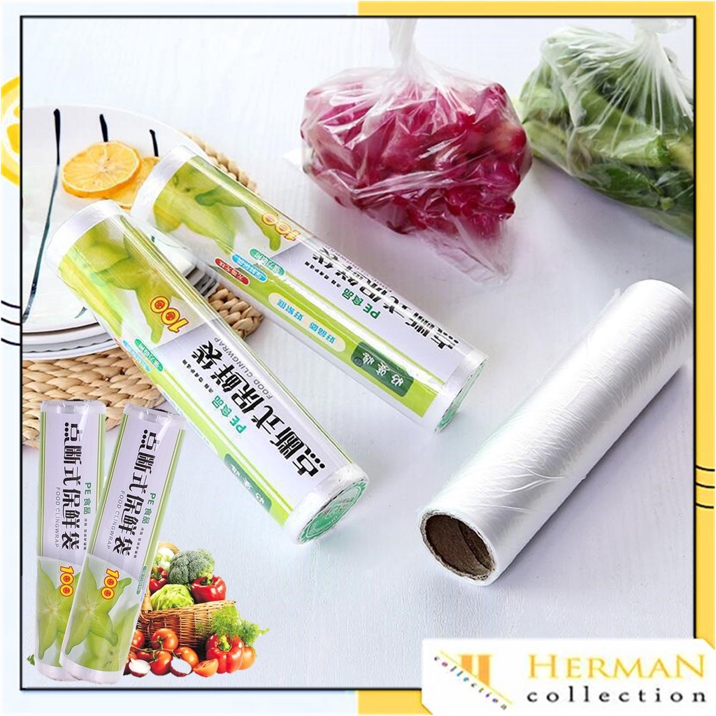 Jual HC Plastik Roll Isi 50 Lembar Buah Sayur Food Grade Plastik Gulung ...