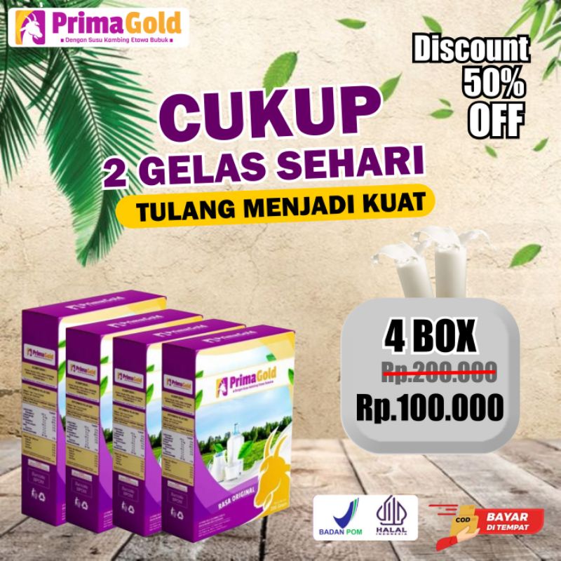 Jual Susu Kambing Etawa Prima Gold @ 200 gram | Shopee Indonesia