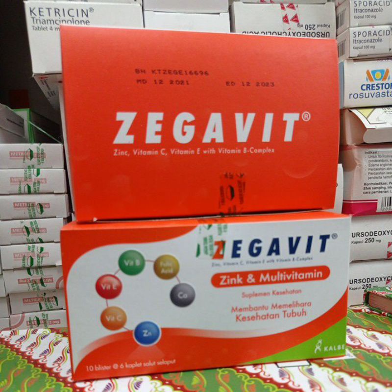 Jual zegavit multivitamin dan zinc box 60 tablet exp 2026 | Shopee ...