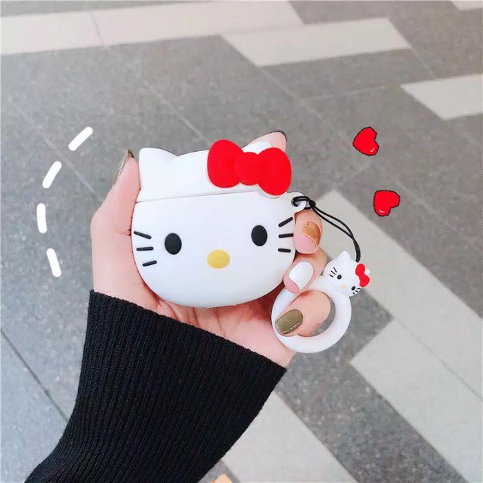 Jual Best Seller Silicone Airpods 1/2 Case Hello Kitty Cute / Casing ...