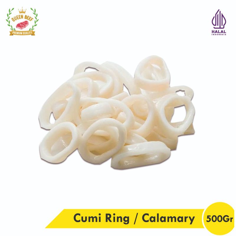 Jual Cumi Ring 500gr squid cumi cumi Seafood Frozen Halal | Shopee ...